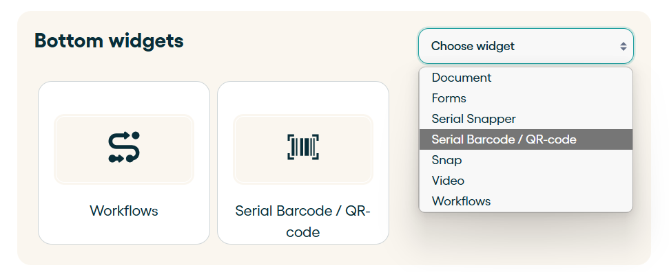 Using the serial barcode scanner
